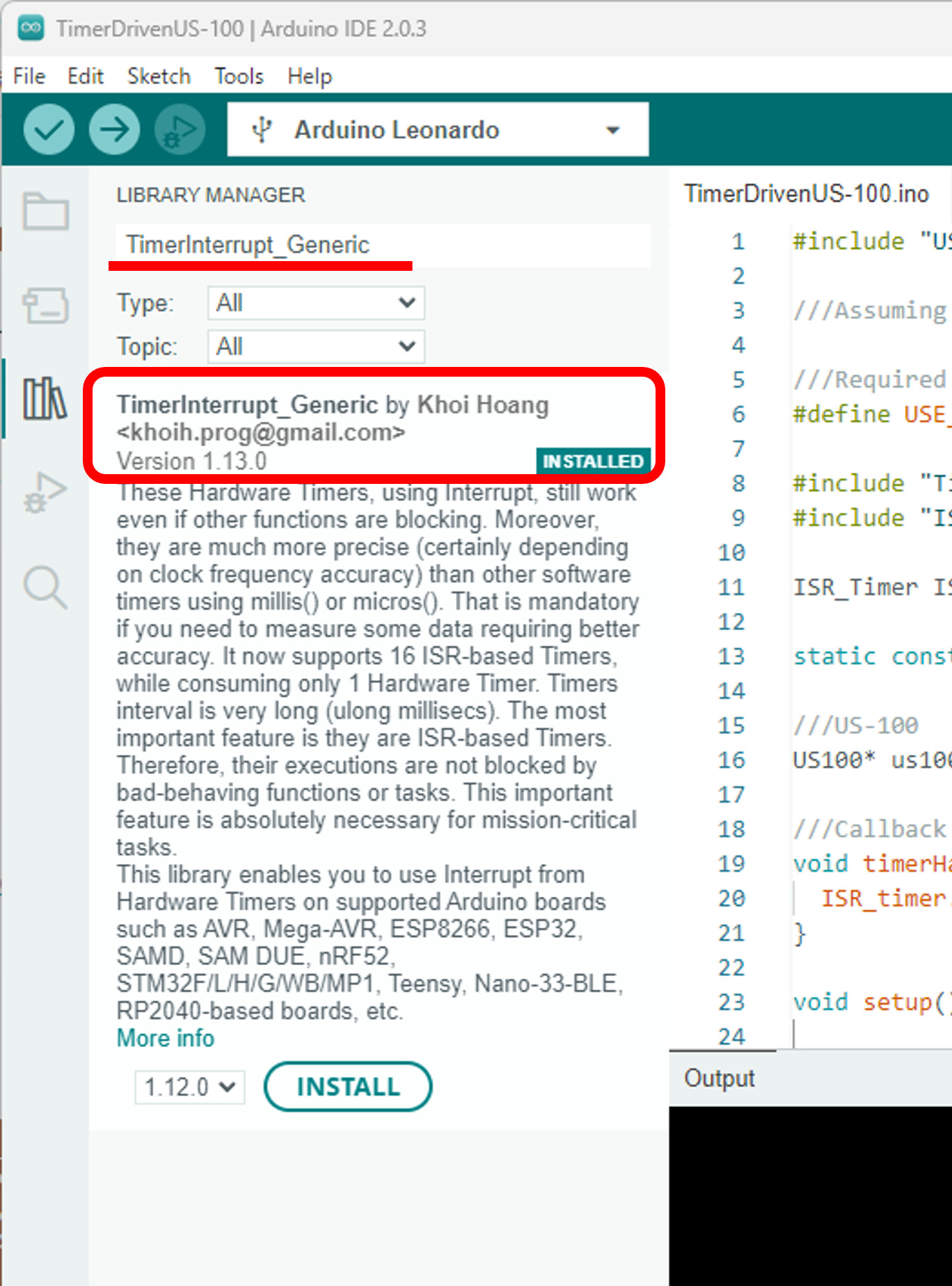 Automate ultrasonic distance sensor US-100 with interrupt timer! (Arduino Leonardo and Raspberry ...